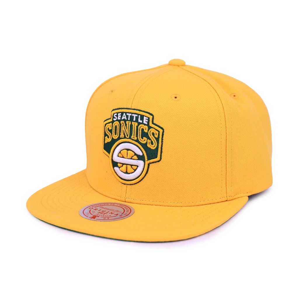 Mitchell & Ness NBA Core Basic Snapback HWC 超音速 黃 (復古logo) | 蝦皮購物