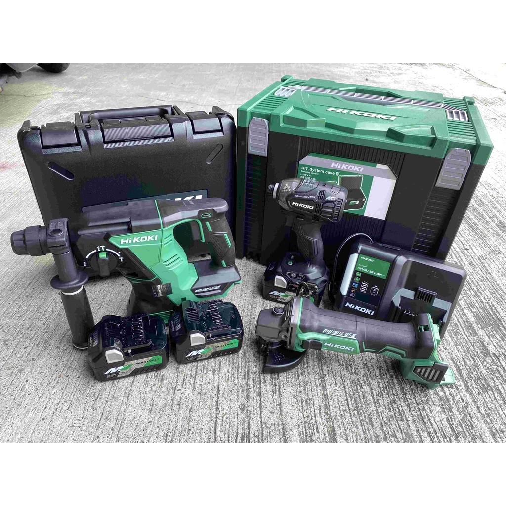 『研磨職人』含發票 HiKOKI 三機組 WH36DA 衝擊起子機 DH18DBL槌鑽 G18DBL 砂輪機 無刷 | 蝦皮購物