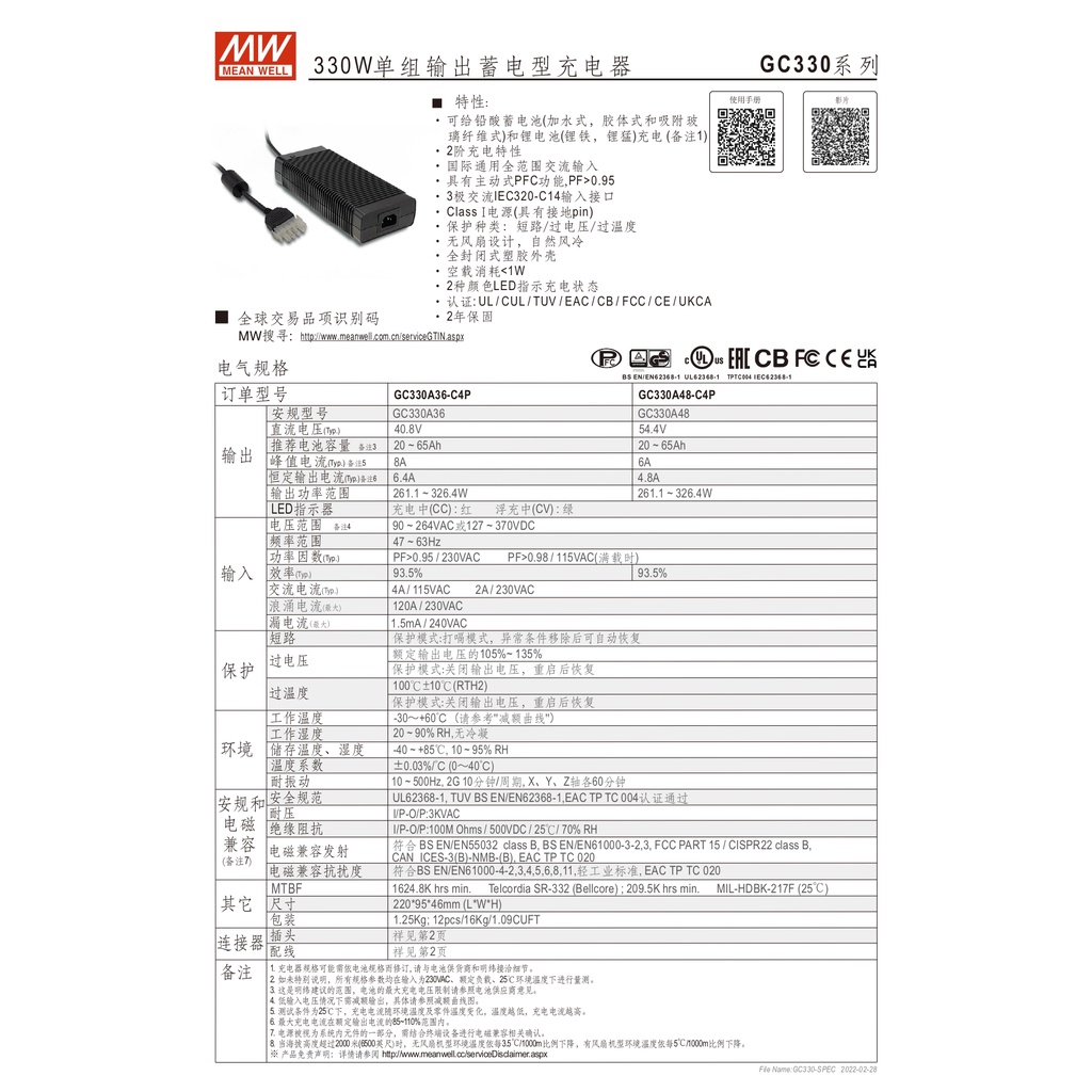 【CP】明緯電源供應器 GC-330系列 適配器 | 蝦皮購物