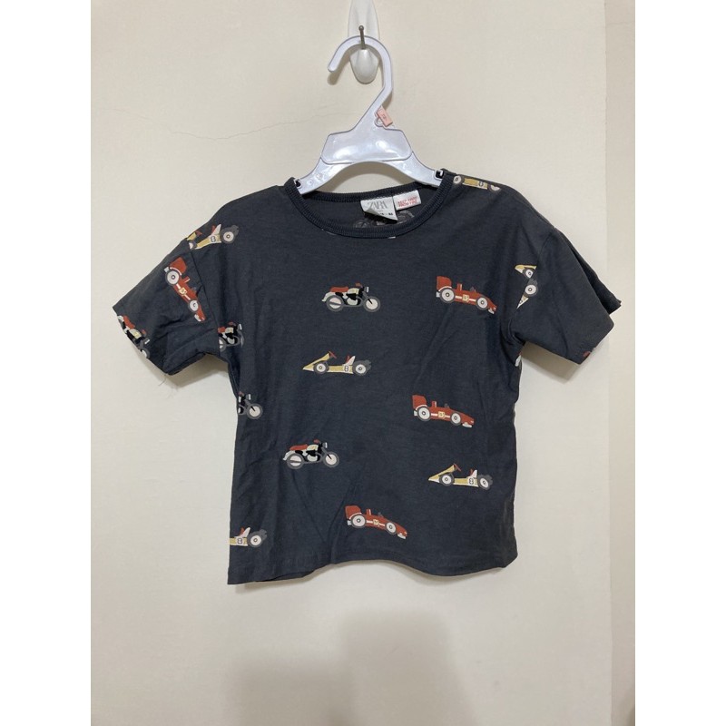 zara炭灰滿版車車t(86cm) | 蝦皮購物