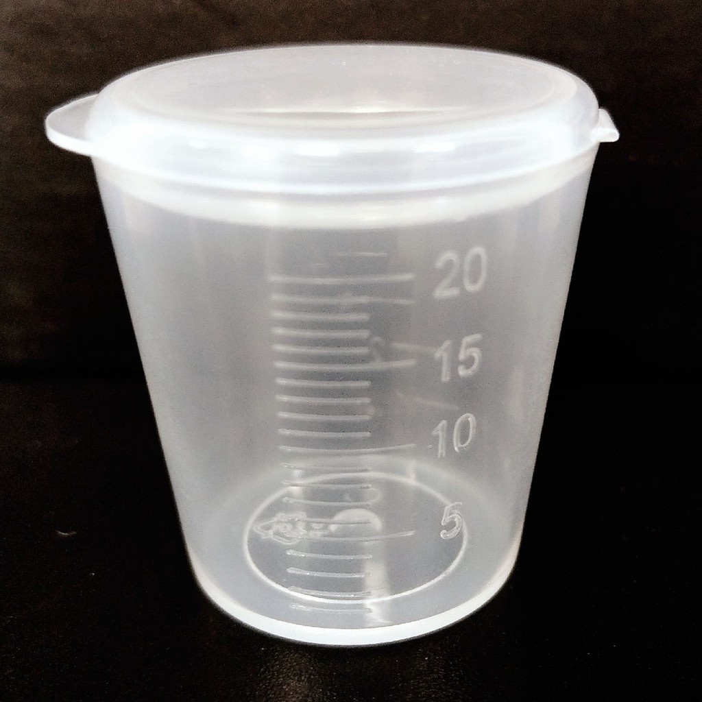 現貨 餵藥杯20ml 塑膠量杯20CC 含蓋量杯藥水杯不外洩幼兒藥水杯 PP 材質 | 蝦皮購物