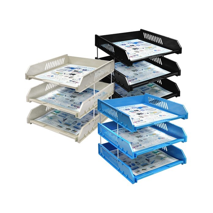 [豆豆購物]台灣聯合 A4三層公文架 BH553 | 蝦皮購物