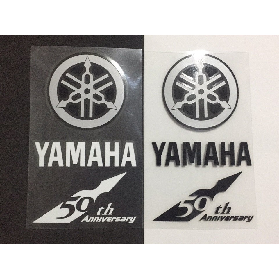 YAMAHA 50週年套貼 (BWS BWS-R 勁戰四代 T-MAX S-MAX FORCE LINI RS-ZERO | 蝦皮購物
