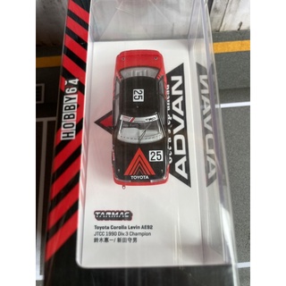 1/64 Tarmac Toyota Corolla levin AE92 JTCC 冠軍 ADVAN HOBBY 64 | 蝦皮購物