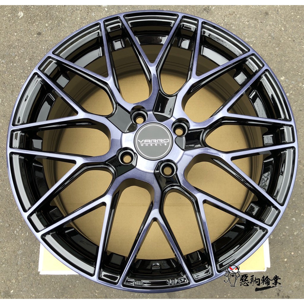 全新鋁圈 美國VARRO VD06 16吋 4孔100 5孔114.3 5孔108 5孔100 旋壓輕量化 黑底+黑藍透 | 蝦皮購物