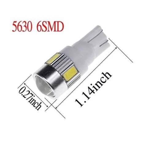 mango>> 耐高溫T10散光 6LED 5630燈珠 完美解碼 儀表燈 指示燈 牌照燈 排擋頭燈 後視鏡燈 | 蝦皮購物