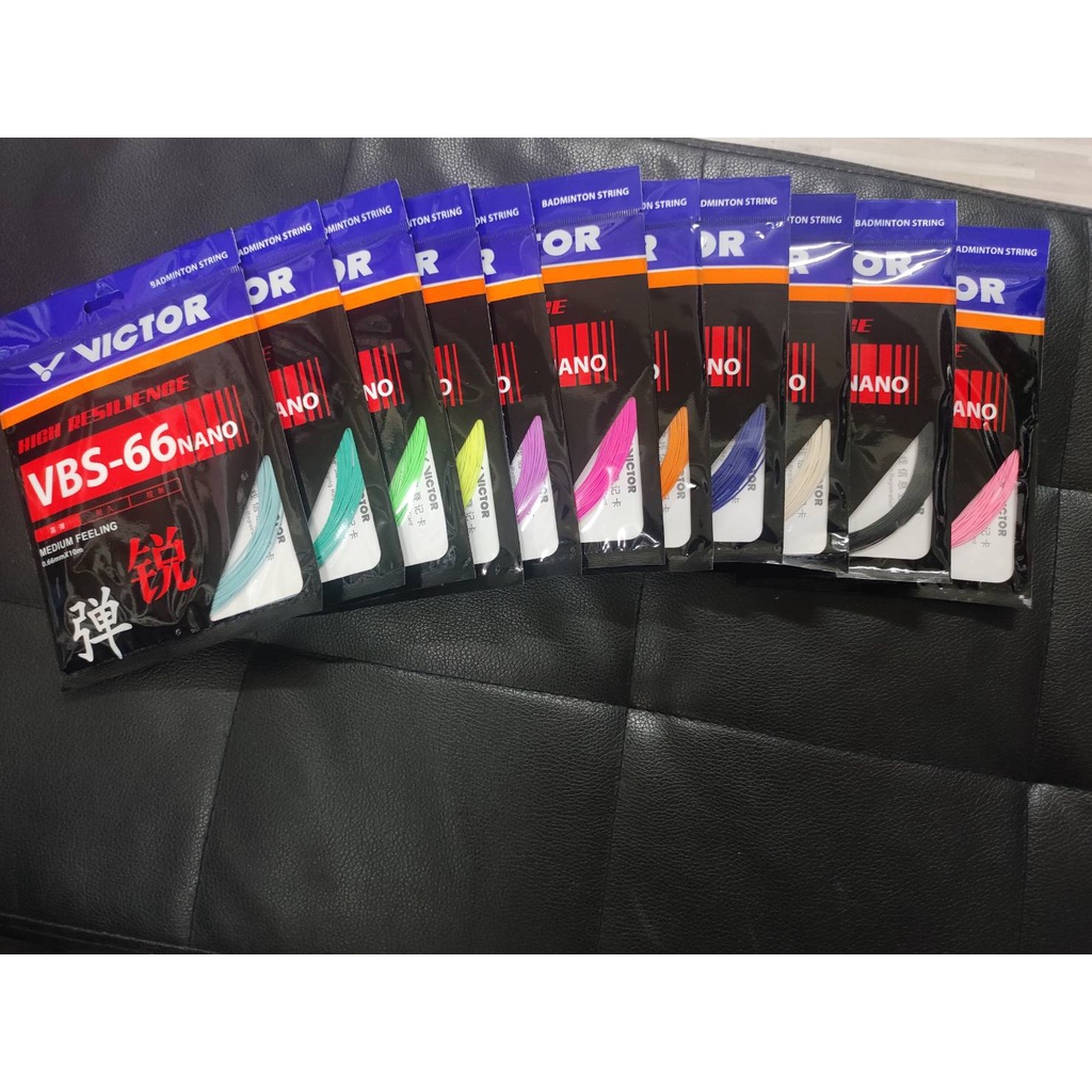 VICTOR 勝利 羽球線 VBS-66N VBS-66 NANO VBS66N 勝利羽球線 羽毛球線 最多顏色 小戴線 | 蝦皮購物