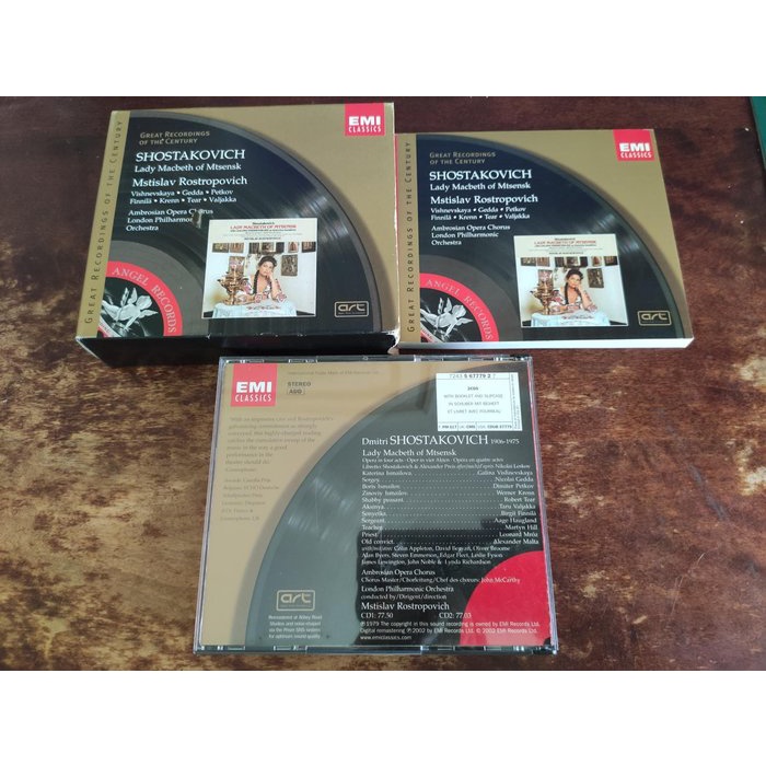 Shostakovich Lady Macbeth of Mtsensk Rostropovich EMI 2CD | 蝦皮購物