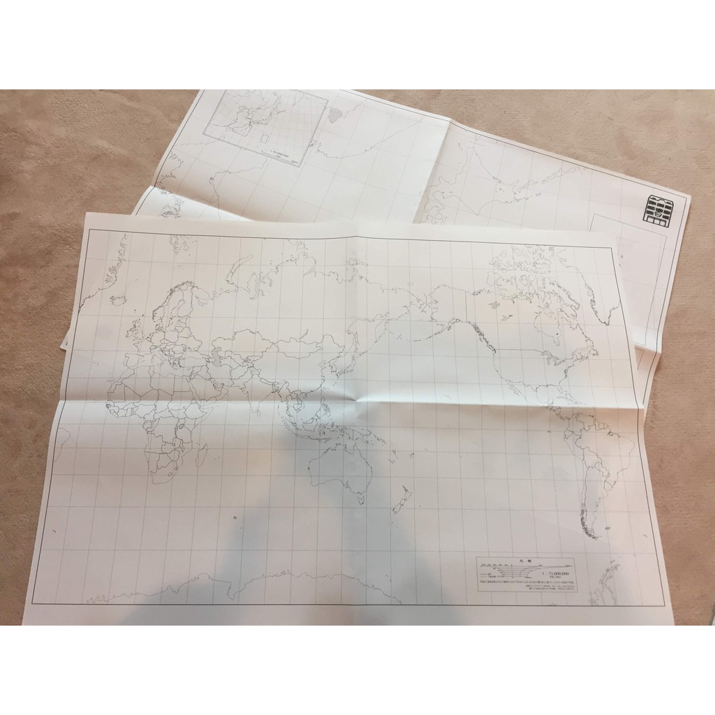 MUJI 無印良品 空白地圖 8張一組 | 蝦皮購物