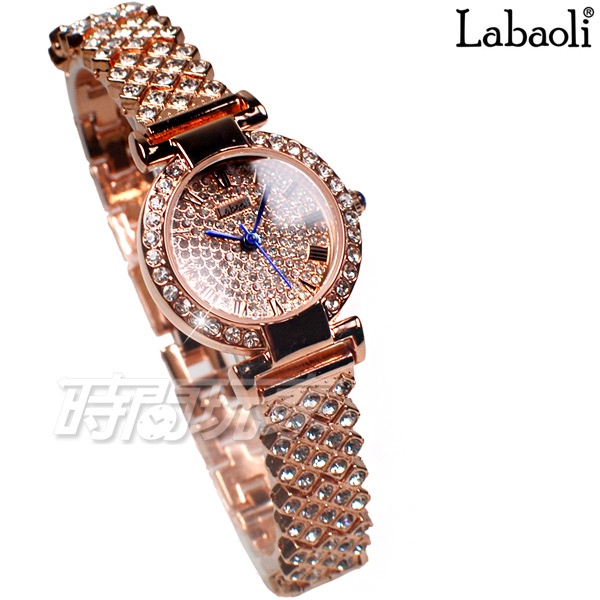 Labaoli 拉寶麗 LA172玫 羅馬情懷 完美無瑕 閃耀時尚腕錶 滿鑽面盤 晶鑽 女錶 玫瑰金【時間玩家】 | 蝦皮購物