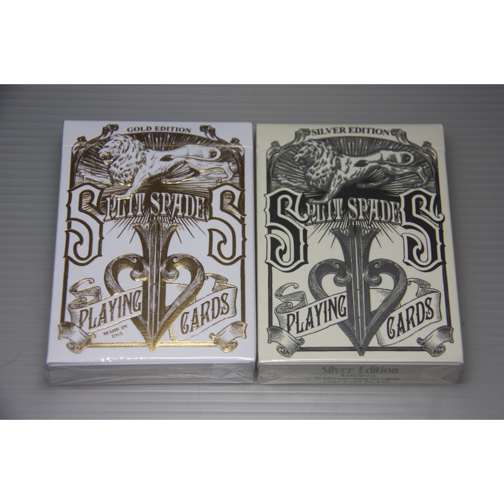David Blaine Split Spades 金色/銀色 獅子牌 大衛布萊恩 撲克牌 | 蝦皮購物
