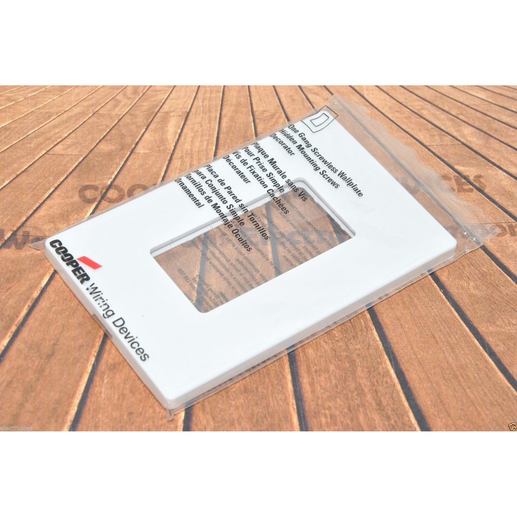 美國 COOPER PJS26W 方形 白色單聯無孔尼龍蓋板/面板 | 蝦皮購物