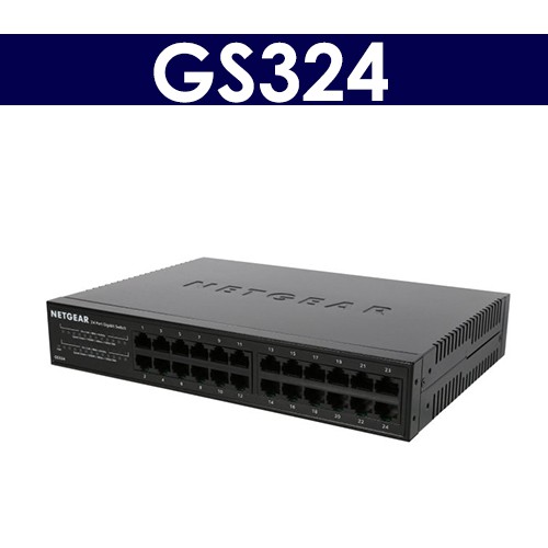 【全新,含稅可開統編】 NETGEAR GS324 24埠 Gigabit 交換器 SWITCH (三年保固) | 蝦皮購物