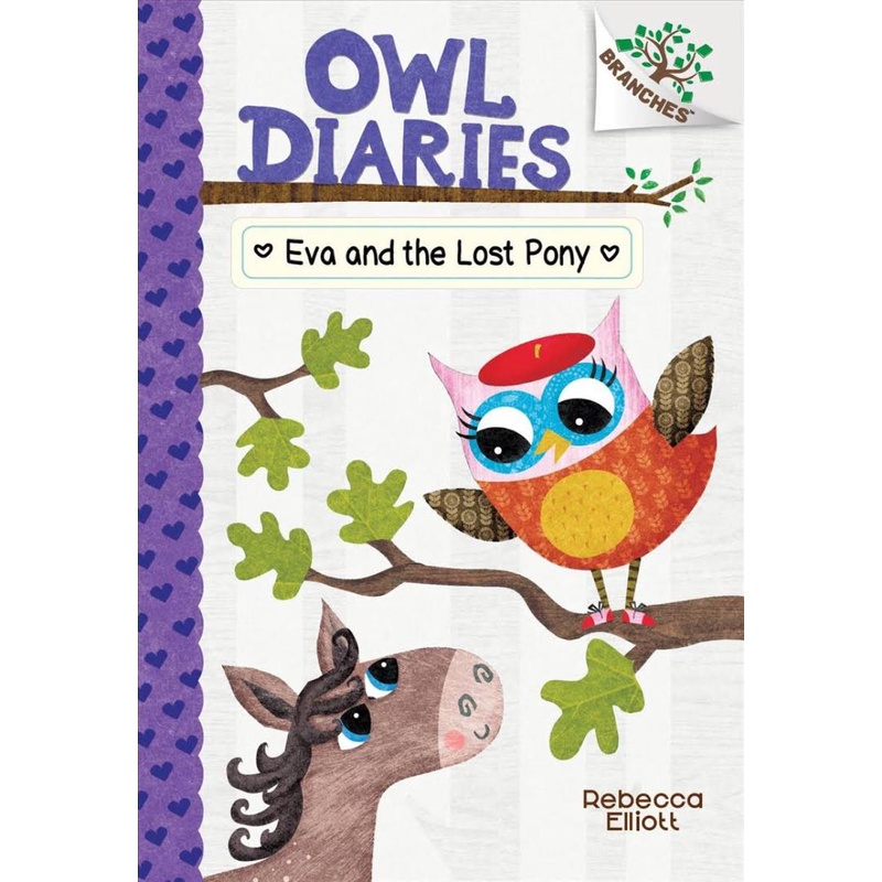 Owl Diaries #8: Eva and the Lost Pony 貓頭鷹日記 伊娃的生日之夜（橋梁書） | 蝦皮購物