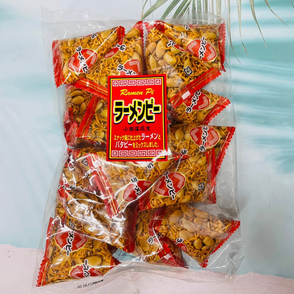 日本 YAMAEI 山榮 落花生點心麵 雞汁老麵花生 花生點心麵 250g 三角包 個別包裝 小面落花生 | 蝦皮購物