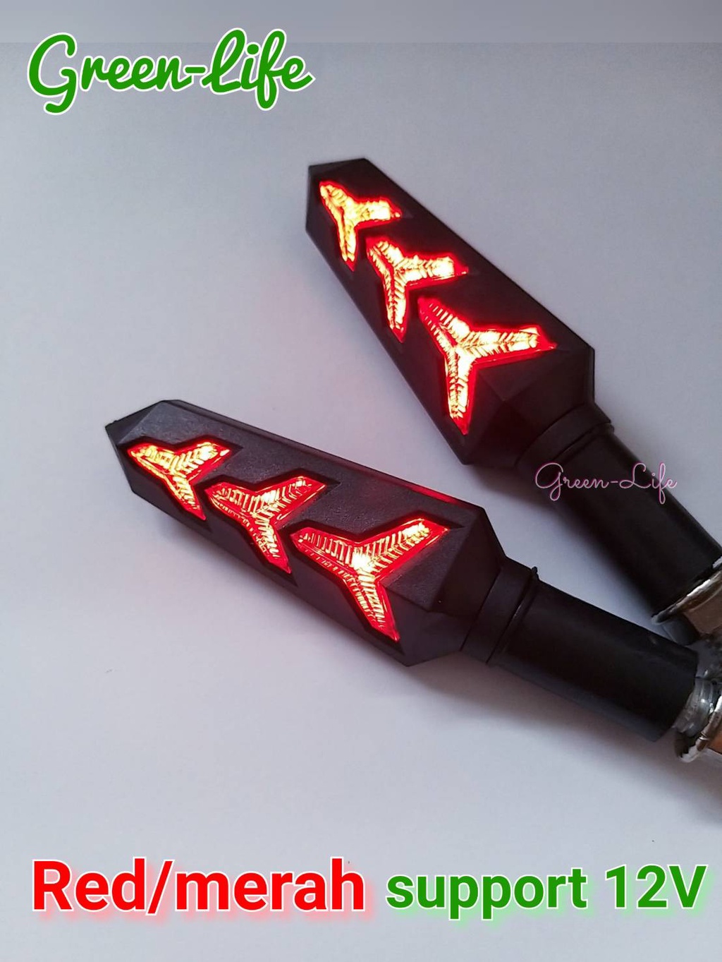 Sepeda listrik gaya panah turn signal／E-Bike lampu sen 12V | 蝦皮購物