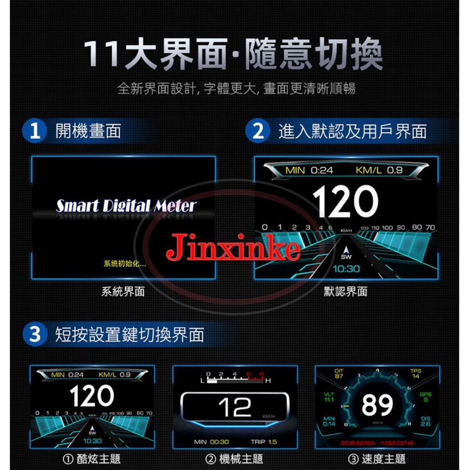 公司貨 P22 HUD OBD+GPS+坡度儀 抬頭顯示器 多功能車速水溫顯示 性能測試液晶顯示 多核心性能穩定性高 | 蝦皮購物