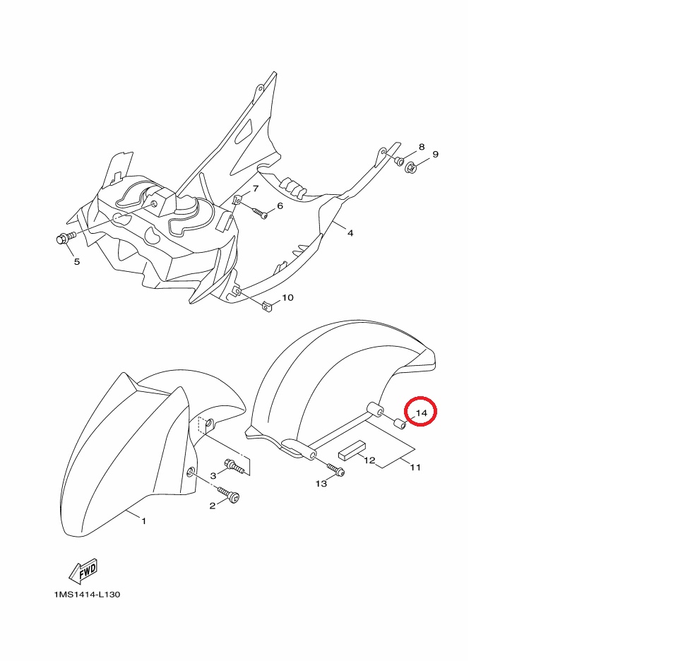 YAMAHA 原廠 AXIS 勁豪 GTR RS NEO 新勁戰 S MAX 後土除 軸環 料號：90387-06868 | 蝦皮購物