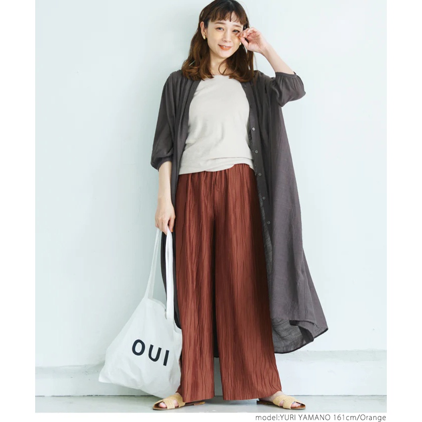 現+預 💟 上閃閃新色 💕 FLORA 【 a 309 】 水波紋 皺摺 涼爽 抽繩 寬褲 | 蝦皮購物