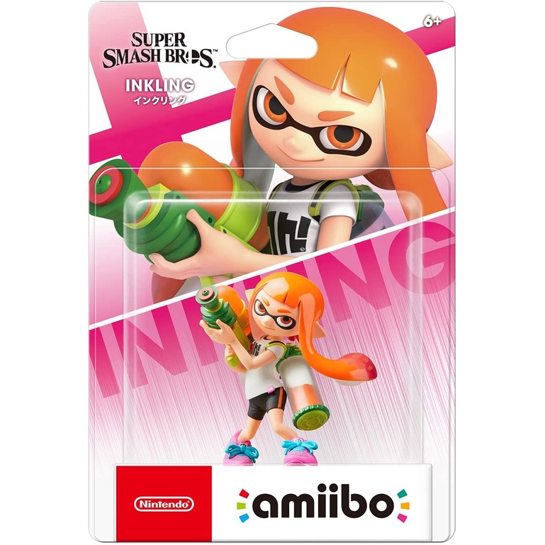 (全新現貨)NS amiibo 漆彈大作戰 Splatoon INKLING 橘色 女孩 | 蝦皮購物