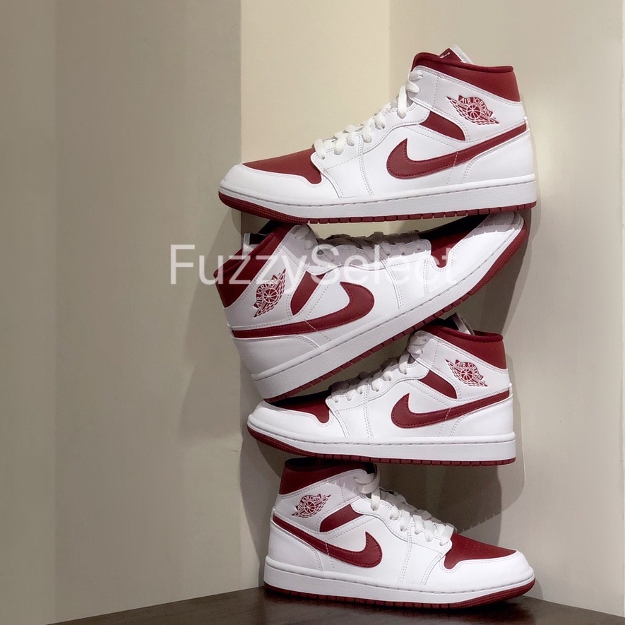 【逢甲FUZZY】 Air Jordan 1 MID Reverse Chicago 白紅 女鞋 BQ6472-161 | 蝦皮購物
