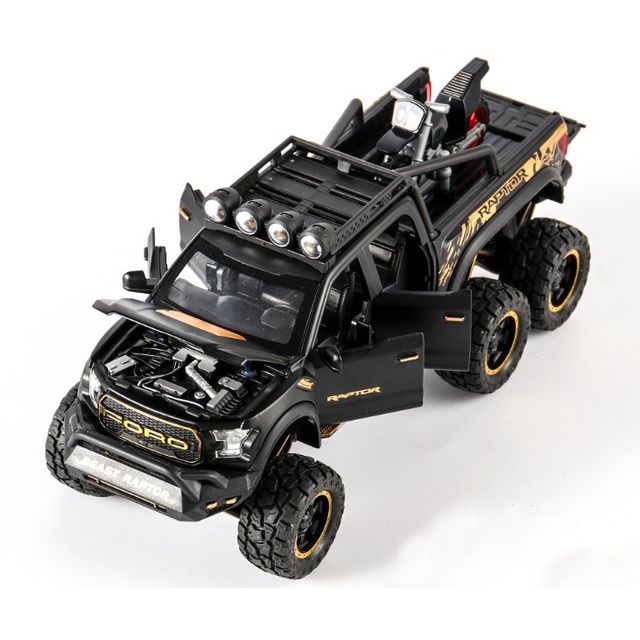 1:32 Ford Raptor F150 Big Wheel Alloy Diecast Car Model | 蝦皮購物