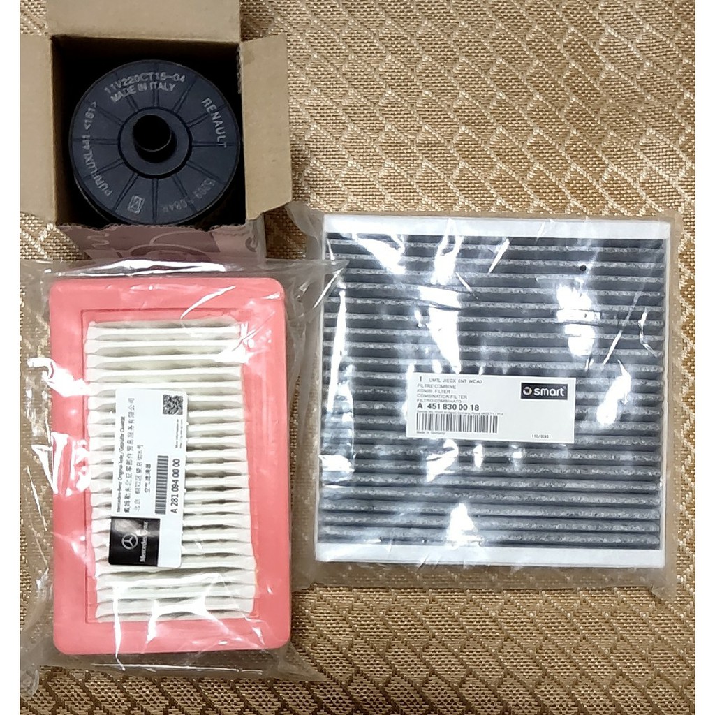 ~向上3C~ smart forfour 453 0.9T 專用空氣濾芯(中) 空調濾芯(德) 機油濾心(義) 保養三寶 | 蝦皮購物