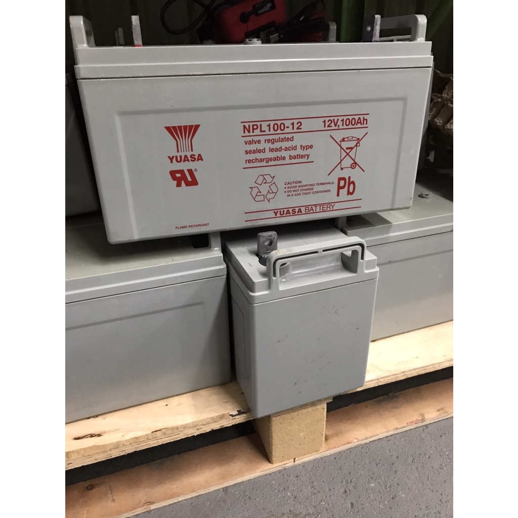 新北花電 YUASA 二手 NPL100-12 12V 100AH 深循環電池 露營 太陽能專用 | 蝦皮購物