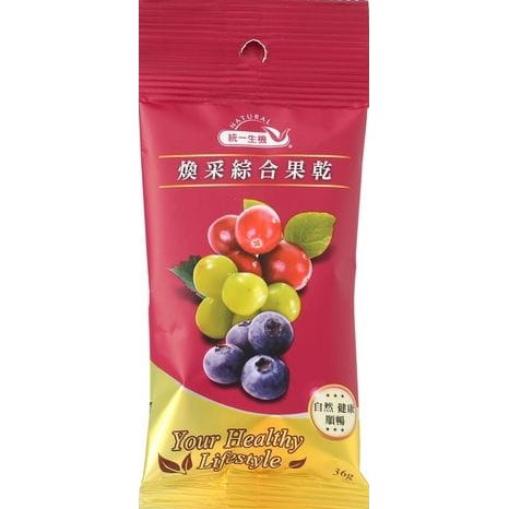 【統一生機】煥采綜合果乾隨手包六入組 216g(36g*6包)/袋 | 蝦皮購物