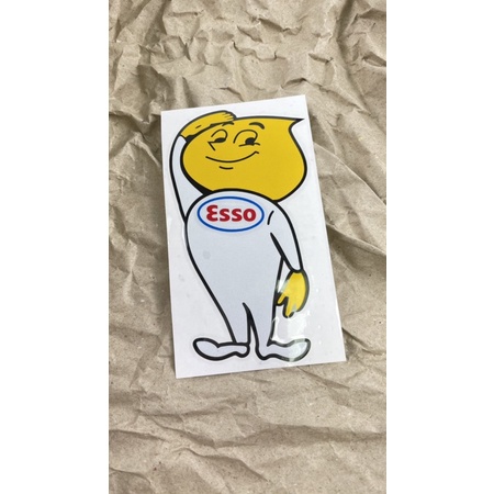Esso Mascot Sticker 進口 貼紙 | 蝦皮購物