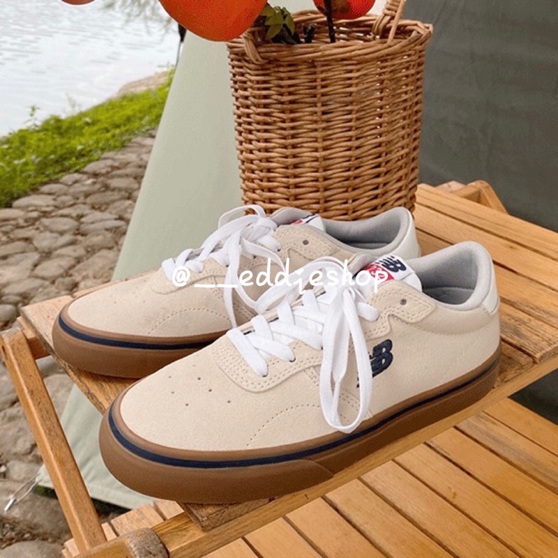 NEW BALANCE 232 NB232 焦糖 米白 奶茶 刺繡 膠底 復古 板鞋 男女生尺寸 Am232wgh | 蝦皮購物