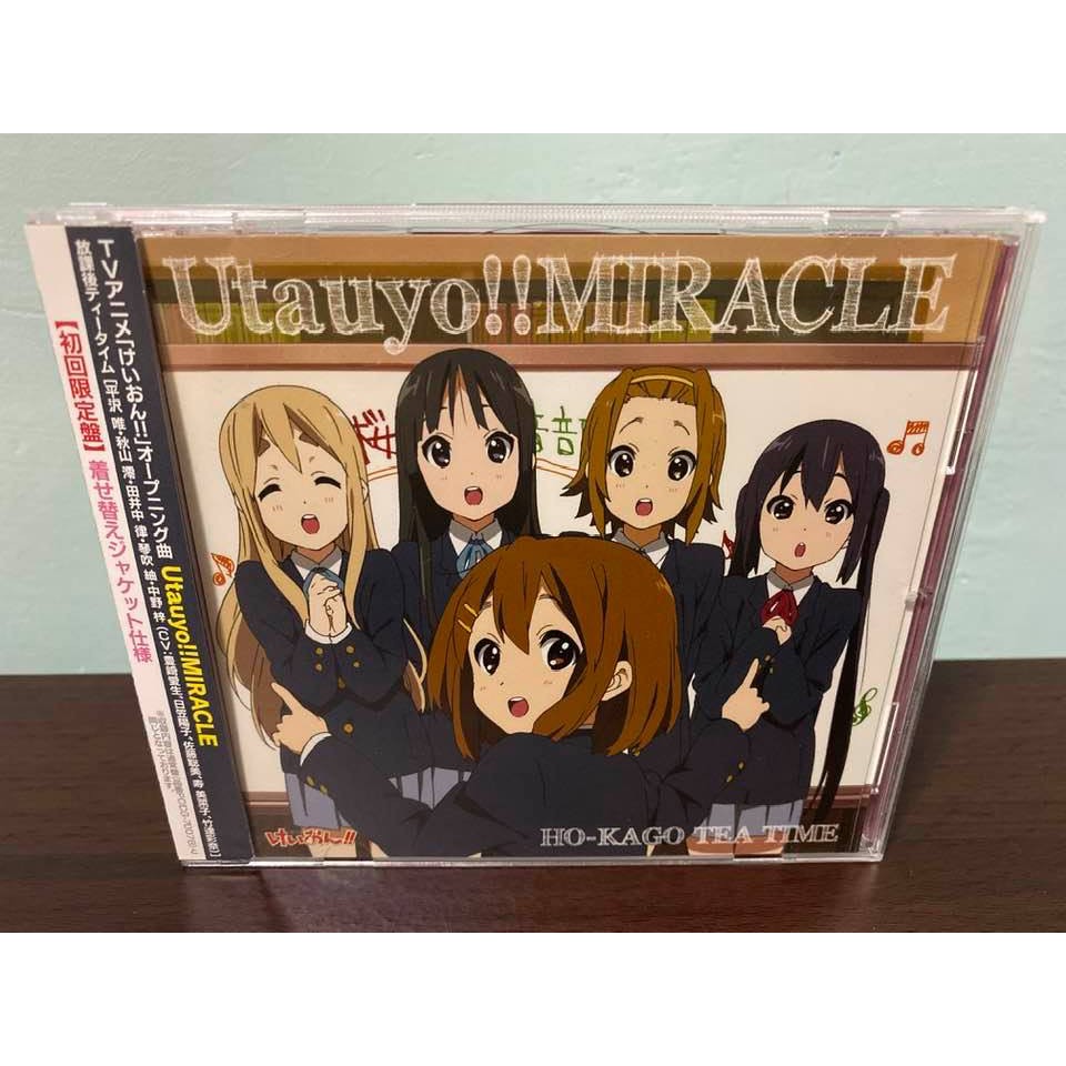 K-ON! 輕音部 日版 初回限定盤 CD+特典成員卡 Utauyo!! MIRACLE OP 平澤唯 澪 梓 全新 | 蝦皮購物