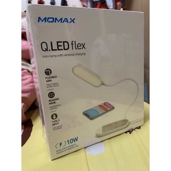 【MOMAX】全新Q.LED FLEX 無線充電座檯燈 可調亮度色溫 | 蝦皮購物