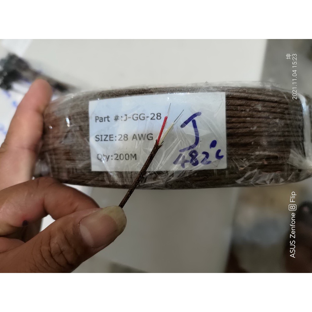J-TYPE現貨使用溫度482°C單芯線徑: 0.3*2C (28AWG)日本線材 玻璃纖維溫度補償導線素線級可直接做感 | 蝦皮購物