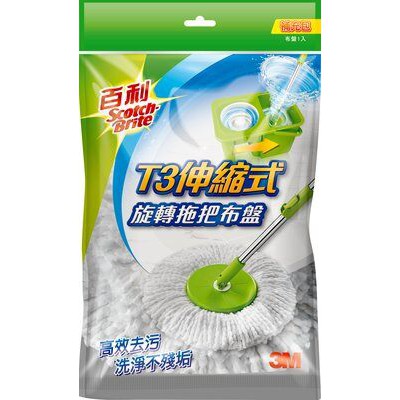 3M 伸縮式旋轉拖把布盤 拖把布 補充包 1入 通用型T0、T3皆適用 | 蝦皮購物