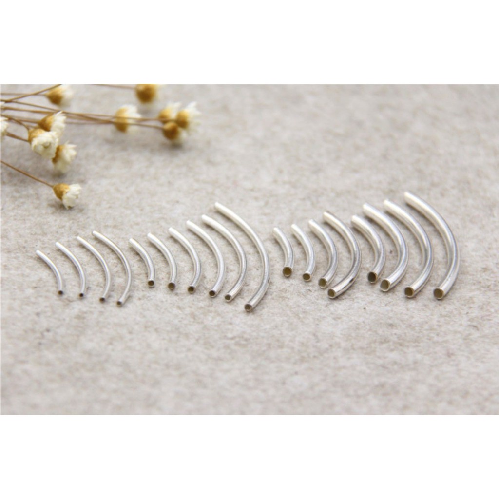 【GD純銀批發】S925素面 光面 彎管 銀管 配件1.5~2mm下單處 (規格參照圖片) | 蝦皮購物