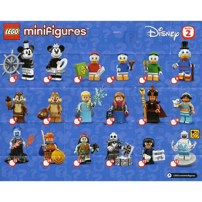 樂高 LEGO 71024 Disney Minifigs Series 2 正品 迪士尼 全新 米奇米妮 奇奇蒂蒂 | 蝦皮購物