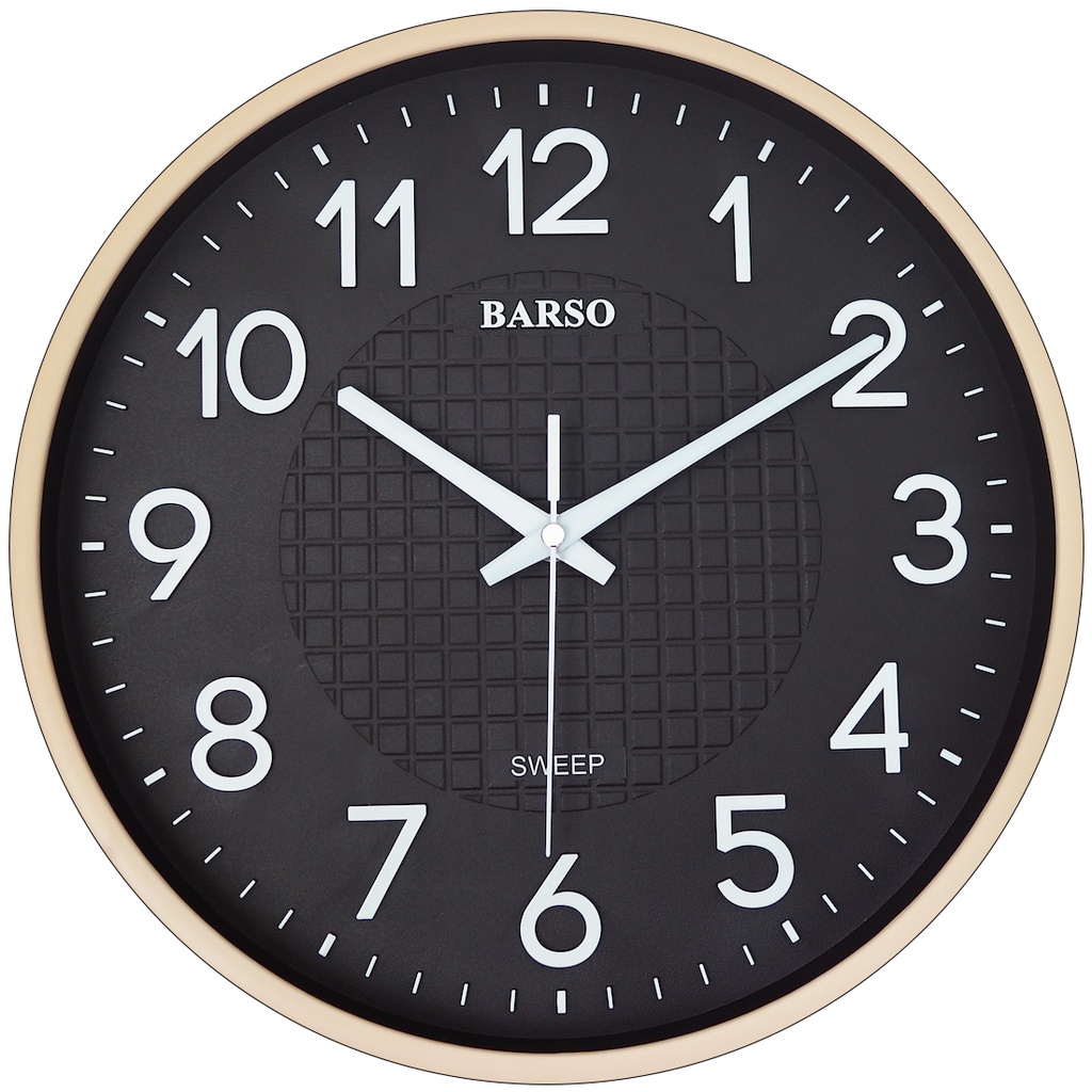 台灣品牌【靜音掛鐘 BARSO】立體數字/立體鐘面 深海藍/深棕色 BS-805 北歐風時鐘/超靜音時鐘/北歐風掛鐘 | 蝦皮購物