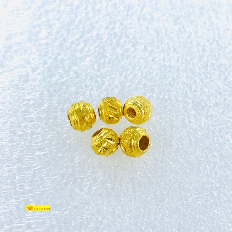 6mm純金串珠 0.1 ±0.02錢 純金9999 黃金串珠 配件《金寶信銀樓》 | 蝦皮購物