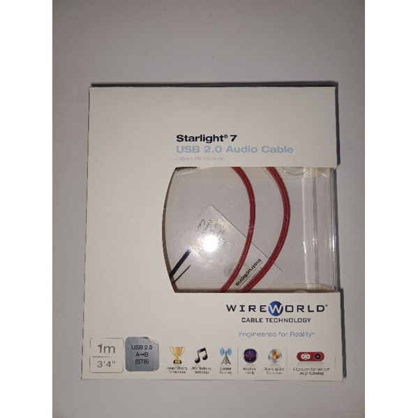 WIREWORLD Starlight 7 USB 2.0 A to B 數位傳輸線 1M | 蝦皮購物