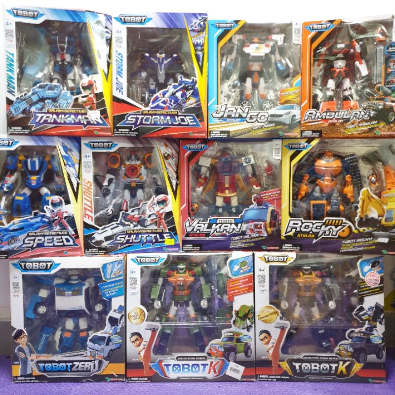 全新現貨正版 TOBOT 機器戰士 Rocky挖土機 蠻牛 警長 Valkan 吉普 疾風 坦克消防車 變形機器人 | 蝦皮購物