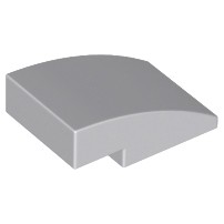 LEGO 樂高 零件 24309 淺灰色 2x3 曲面磚 圓弧磚 Curved 6132207 弧形磚 平滑 | 蝦皮購物