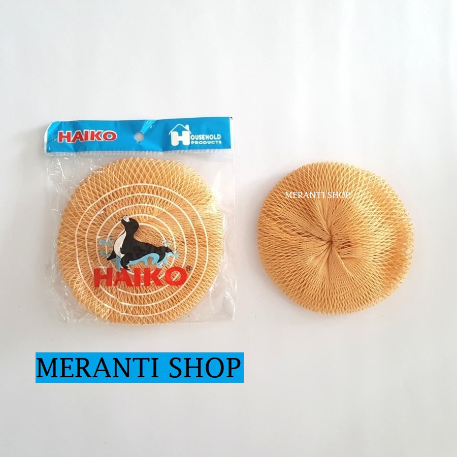 Haiko 洗碗網 H-19 馬來西亞每件 20 克圓形分割椰殼網洗滌海綿 | 蝦皮購物