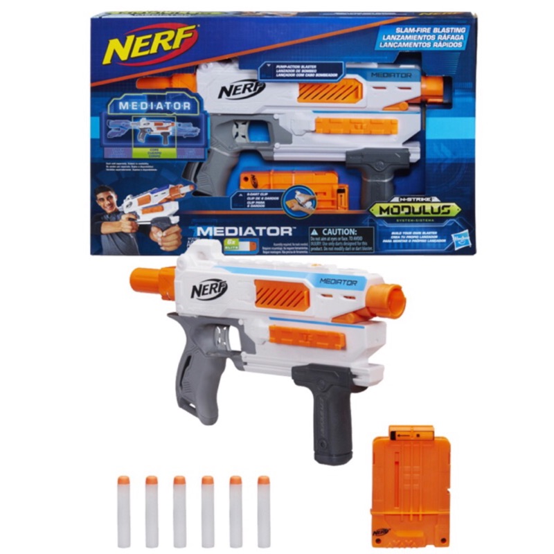 🌟NERF 自由模組系列 協和使者 MEDIATOR🌟N-Strike 附子彈 附彈夾 射擊器玩具 | 蝦皮購物