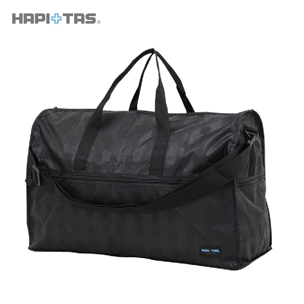 【嗣竣貿易】HAPI+TAS 摺疊旅行袋(大) H0004-128 黑色格紋 | 蝦皮購物