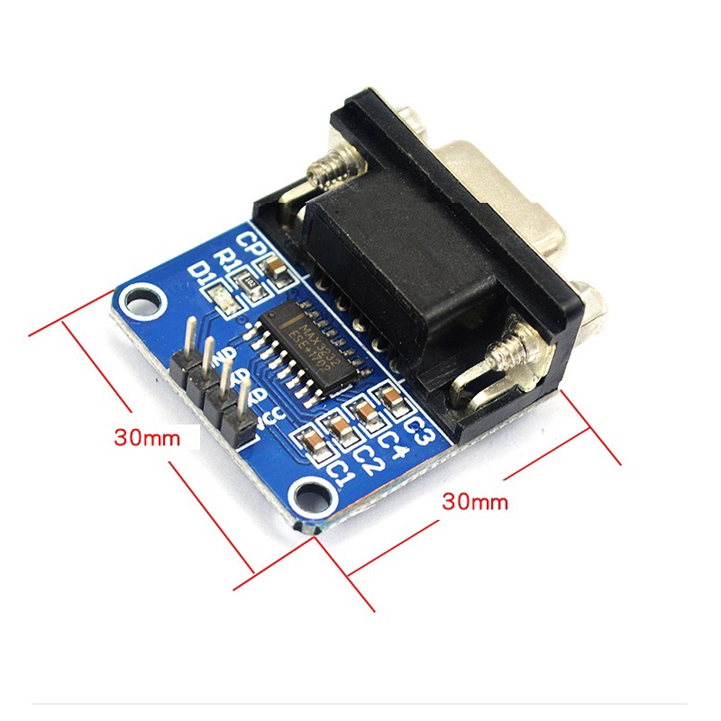 非usb ttl COM PORT rs232 轉 TTL MAX3232 帶LED rs232 to ttl 8051 | 蝦皮購物