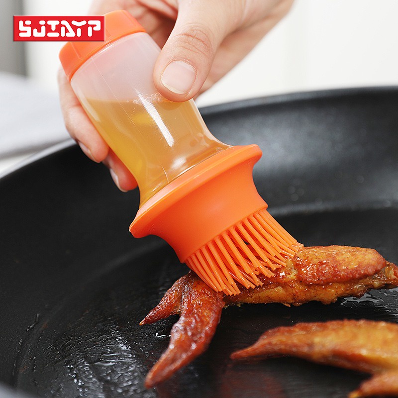 按壓式油刷瓶 烤肉醬料瓶 氣炸鍋 矽膠燒 烤刷醬料刷 廚房烘焙 油瓶刷 燒烤工具 日式創意 | 蝦皮購物