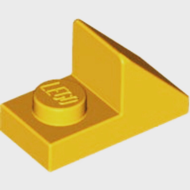 樂高 LEGO 15672 92946 黃色 1x2 小斜面磚 斜面磚附薄板 | 蝦皮購物