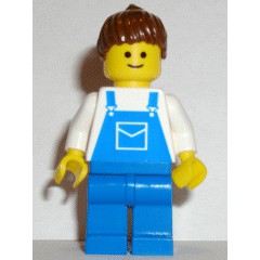 Ψ~金叉屋~Ψ 全新 樂高 女工作人員 藍衣 棕馬尾 LEGO 9293 1996年出廠 | 蝦皮購物