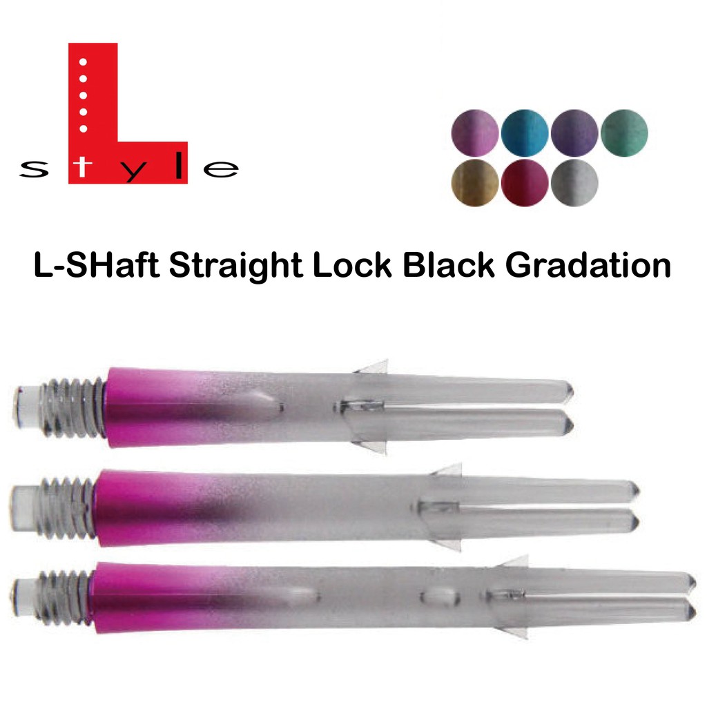 【L-style】L-SHaft Straight Lock Black Gradation 鏢桿 飛鏢 DARTS | 蝦皮購物